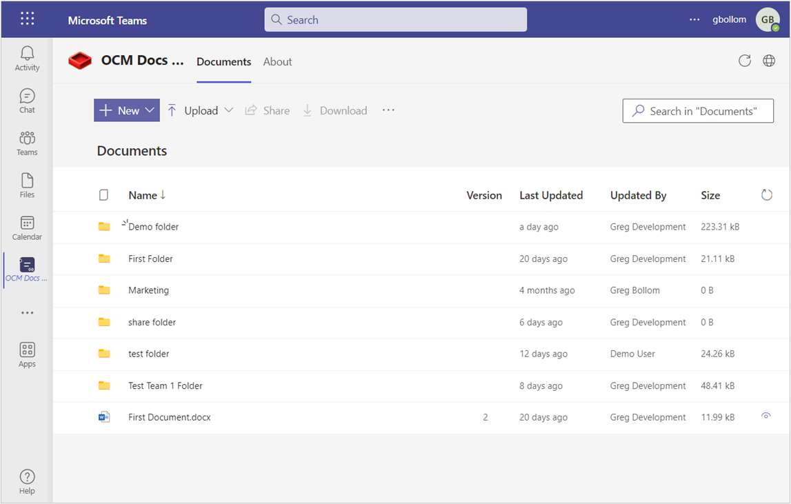 Microsoft Teams App for Oracle Content Management | Fishbowl Solutions